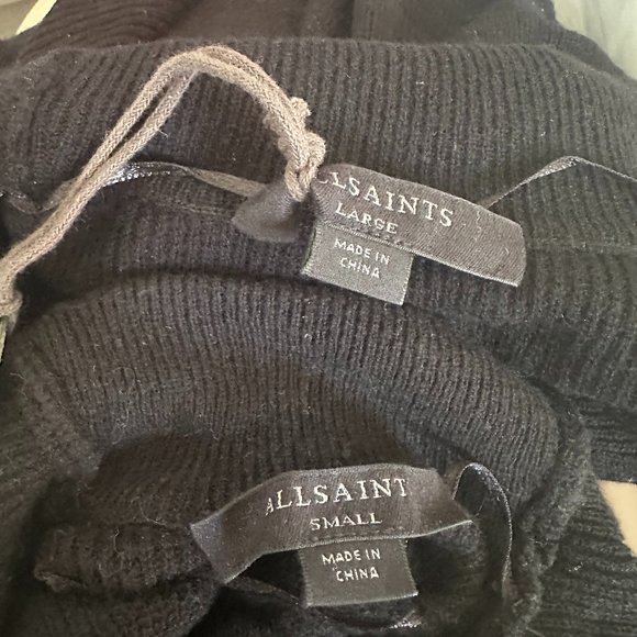 All Saints | Sweaters | All Saints Size Small Black Ridley Turtleneck ...